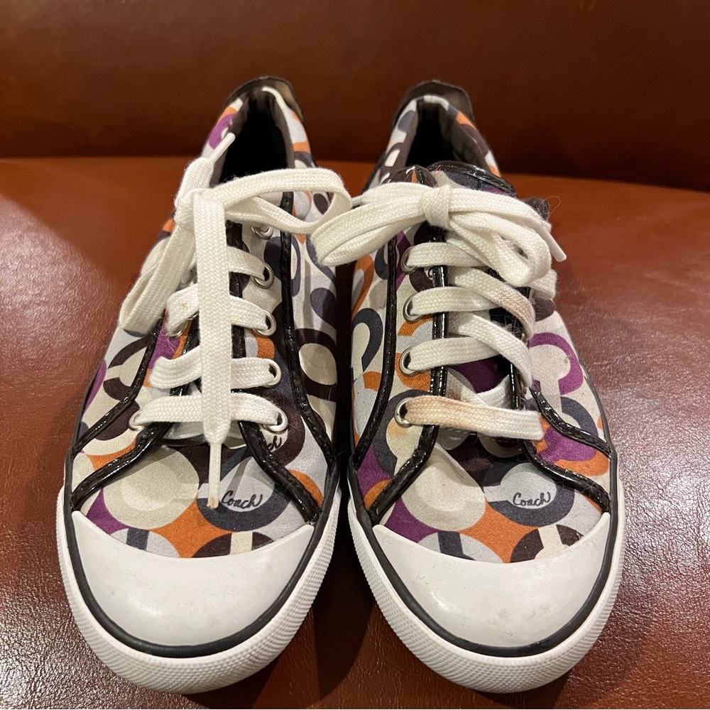 Rare Coach Shoes Barrett Signature Lace-Up Tennis Sne… - Gem